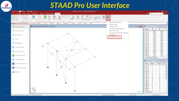 staad pro ui